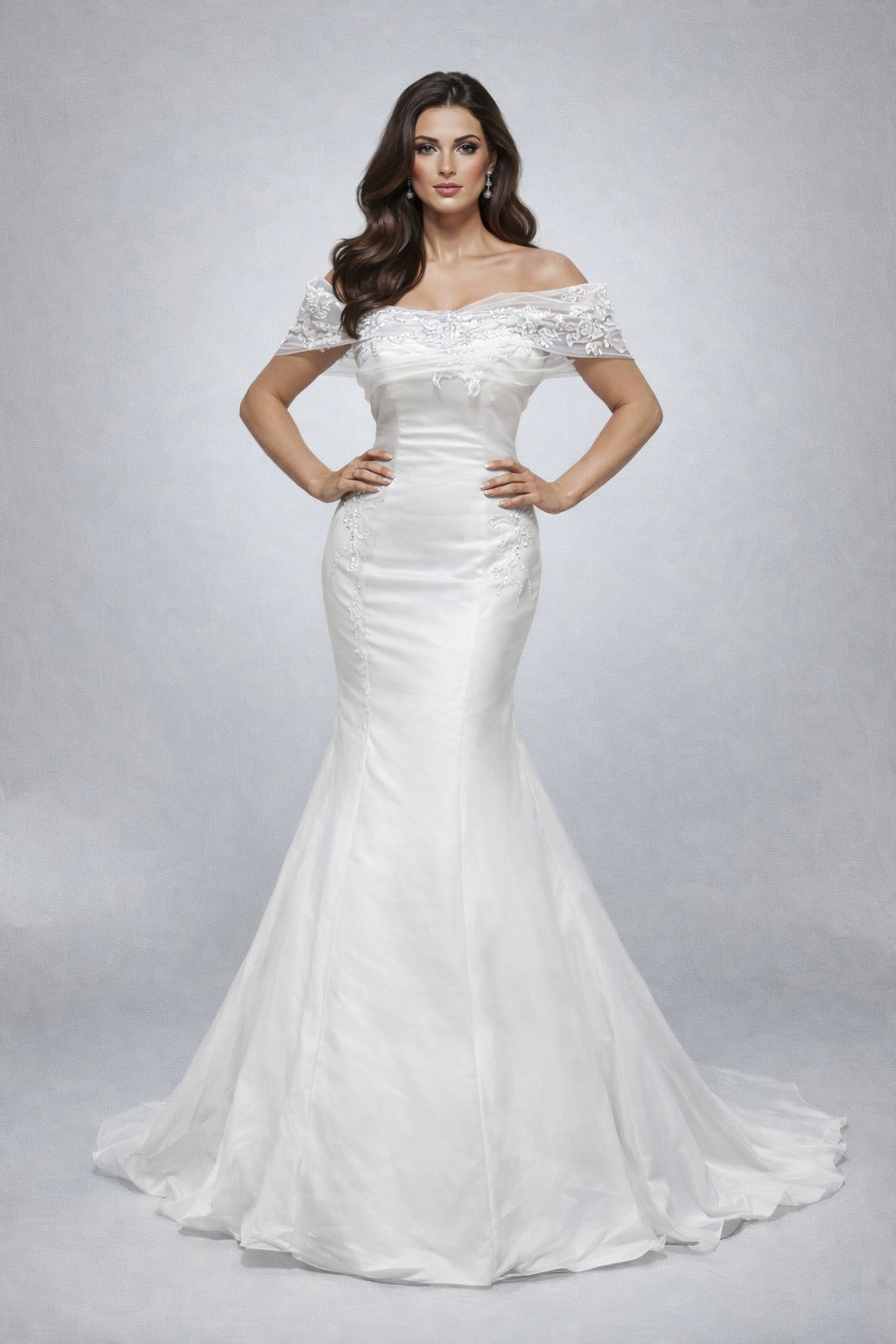 Ivory A-line Wedding gown – s_forswag